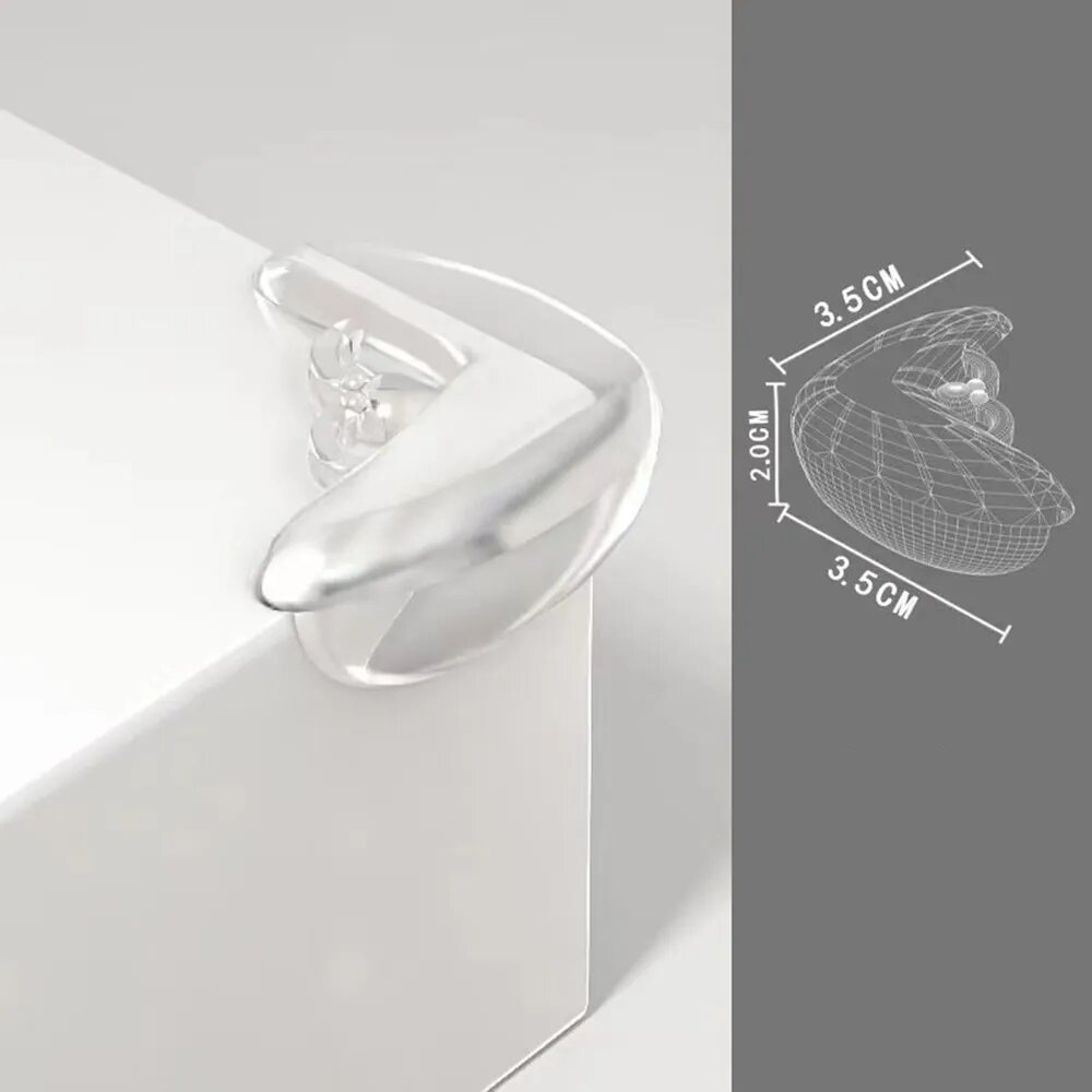 10 шт. Силиконовые защитные уголки для мебели - прозрачные и мягкие! Безопасность для детей в доме