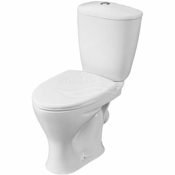 Унитаз-компакт Santeri Versia напольный, с сиденьем (1. P403.3. S00.00B. F)
