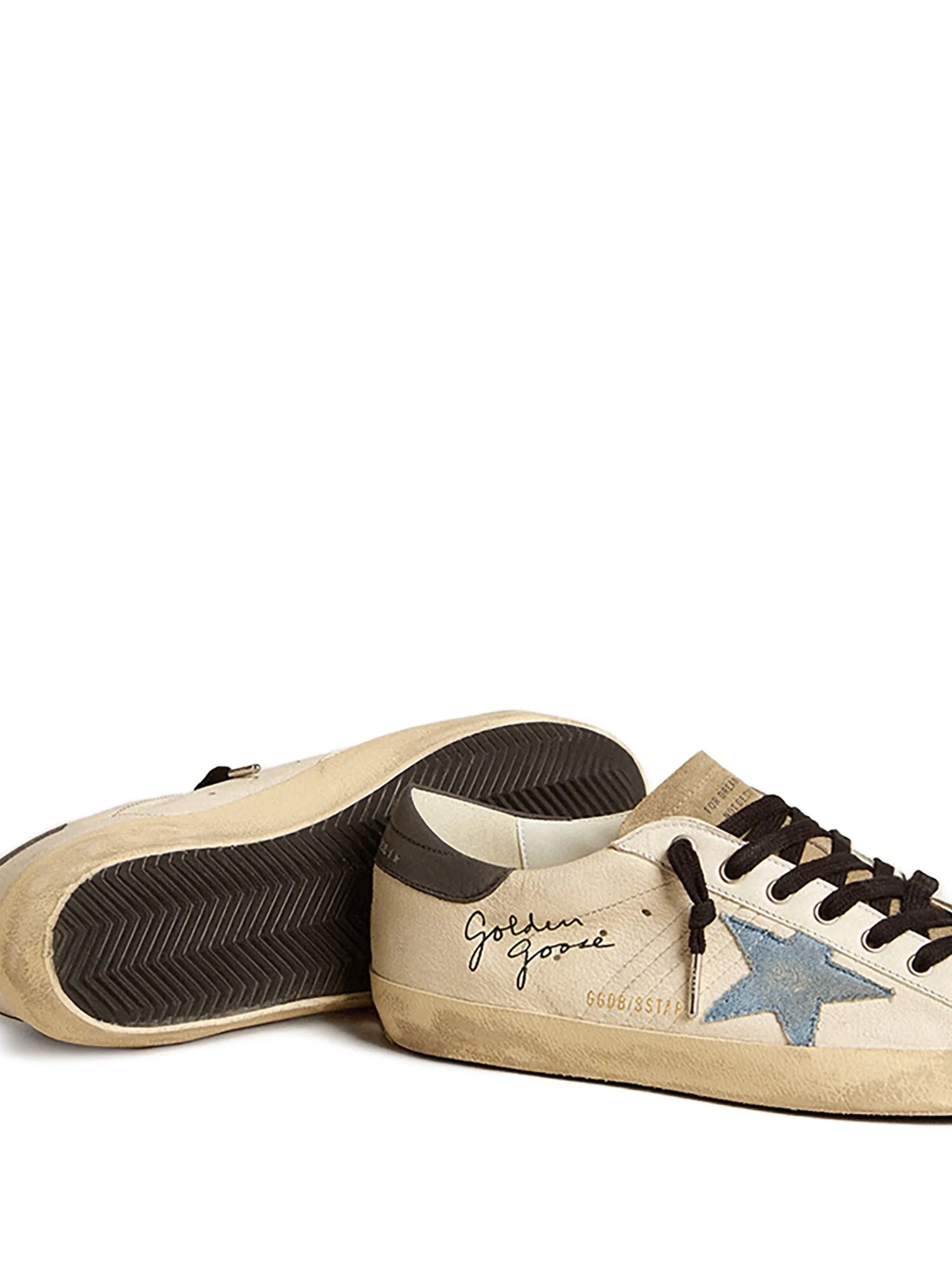 Кроссовки Golden Goose Super-Star, размер 47, бежевый/белый — фото 1