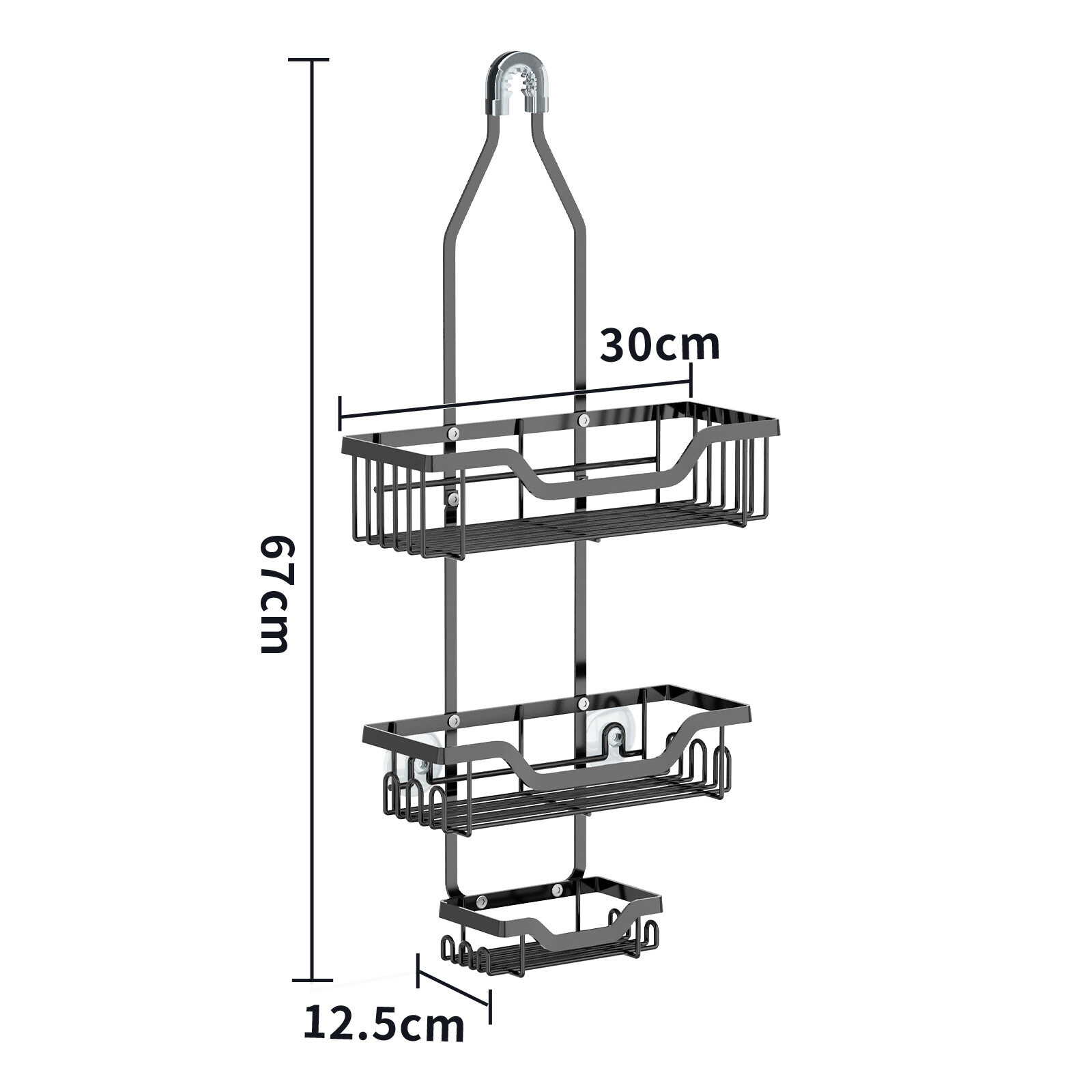 Кросс-бордерная полка для душа Amazon, полка для хранения в ванной, настенная полка для ванной без сверления