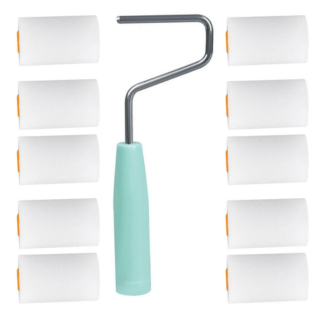 Многофункциональный губчатый валик для краски с противоскользящей опорой, 2 дюйма