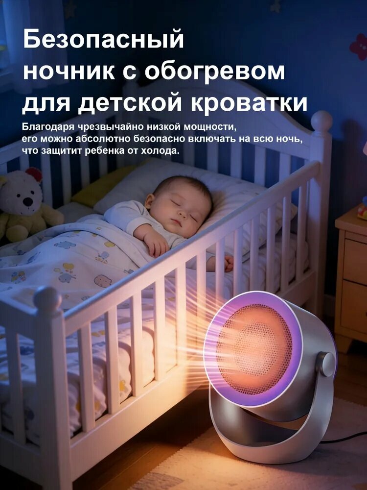 Обогреватель 3в1, потолочный, серый, безопасный, энергосберегающий