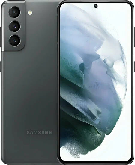Смартфон Samsung Galaxy S21 8/256 ГБ, Экран 6.2", Тройная камера 64 МП + Zoom 30x, 8K видео, Серый фантом