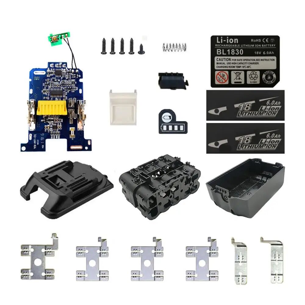 Аккумуляторный чехол Makita BL1830/BL1840/BL1850, BOX PCB 6Ah Label