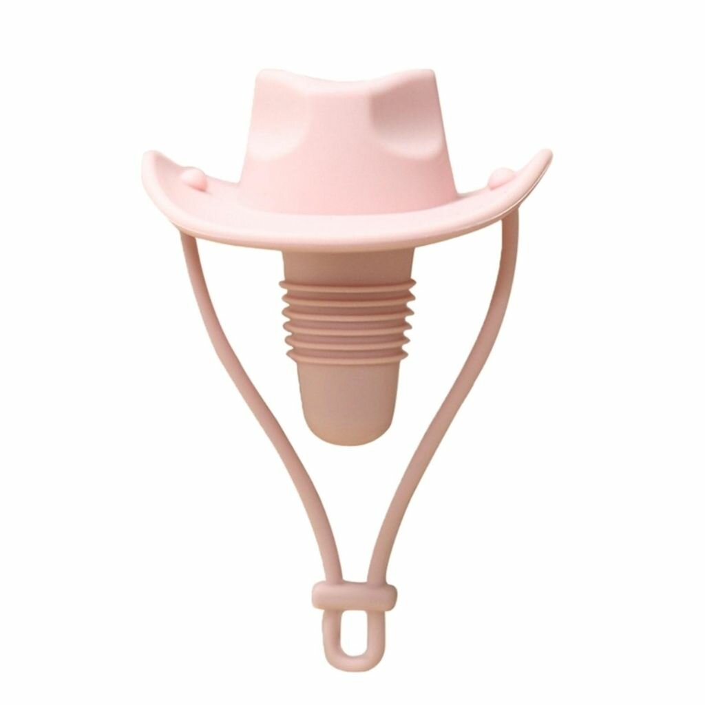 Пробка для винных бутылок в форме ковбойской шляпы, герметичные крышки для напитков, удобные в использовании, Розовый