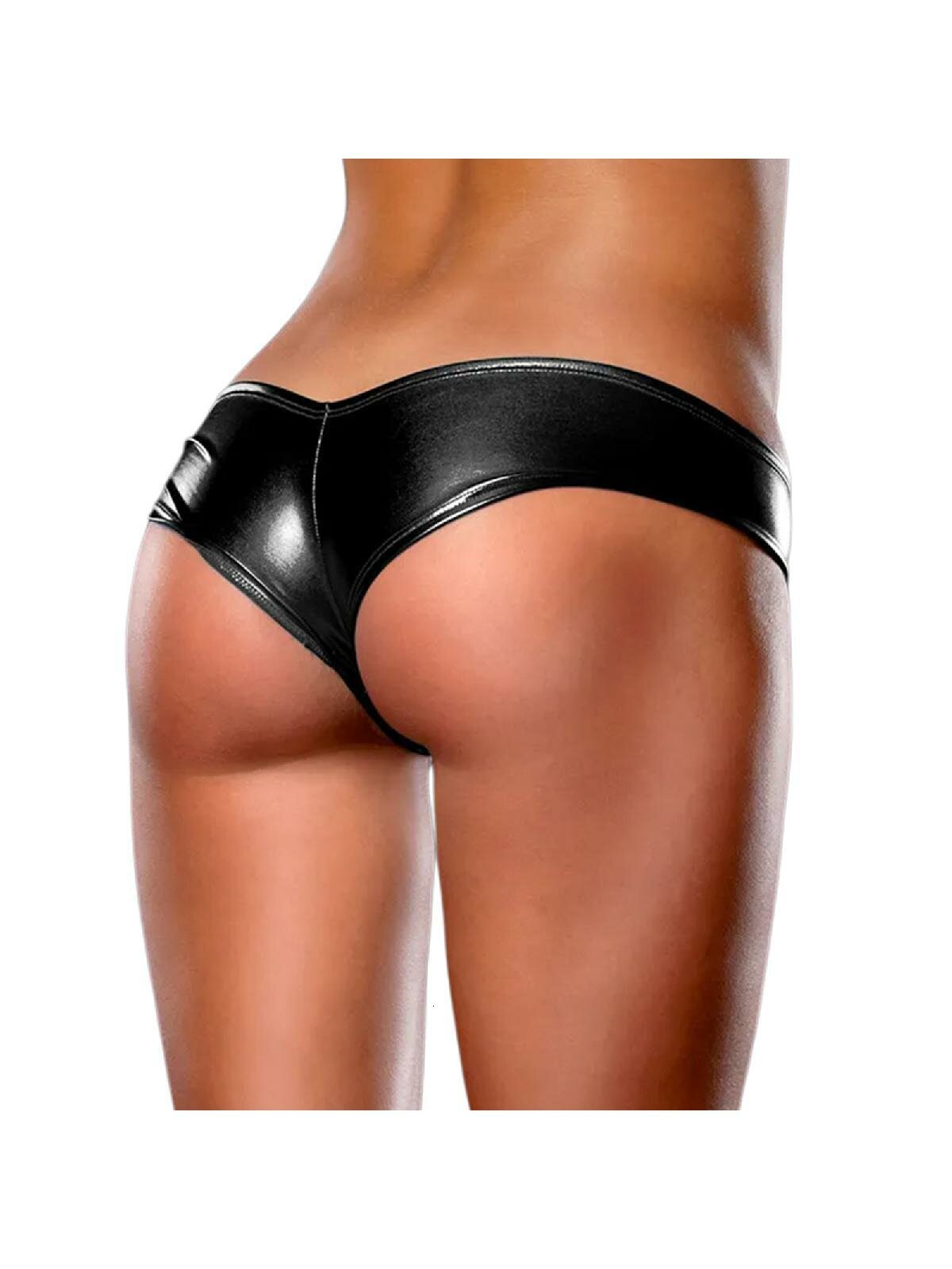 Женские трусы-шорты с низкой посадкой, Черный - M