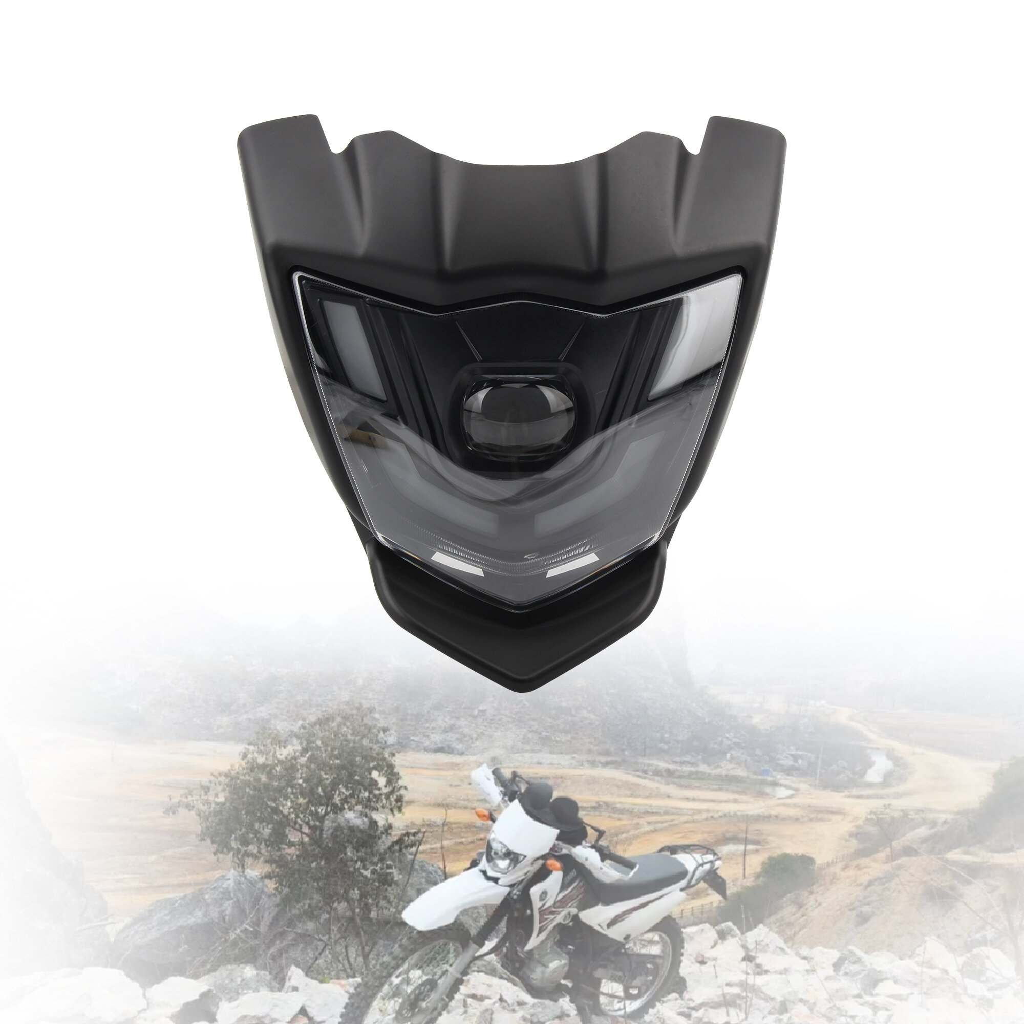 Модификация фар внедорожного мотоцикла дальний ближний свет For YAMAHA XTZ 150