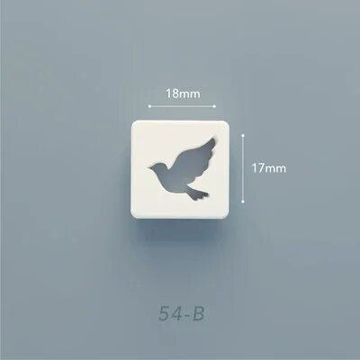 Форма для лепки Dove1, 18x17 мм, 54-B