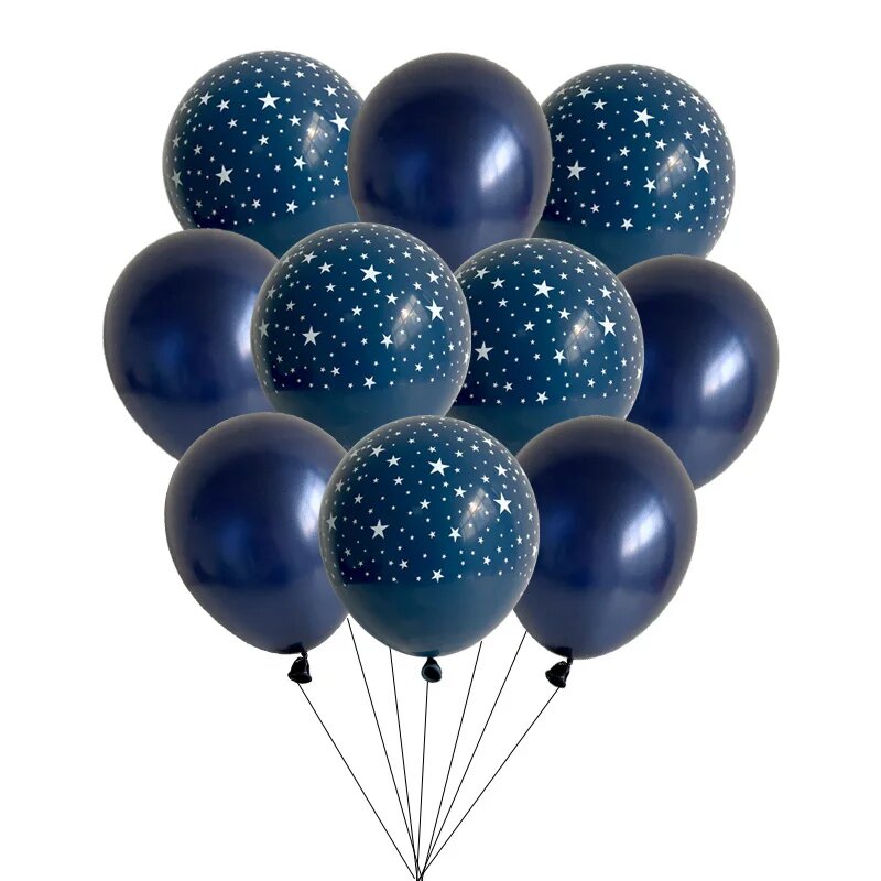 Космические шары KUKUZHU Темно-синий, Mix1, 20pcs