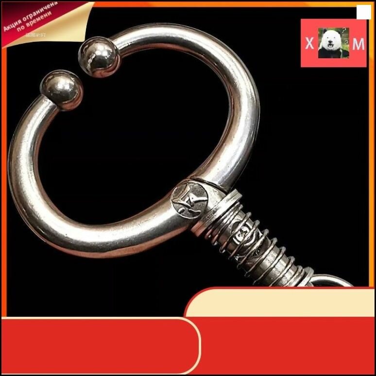 Эксклюзивное носовое кольцо малого размера для быков выполнено из нержавеющей стали с пружинным механизмом