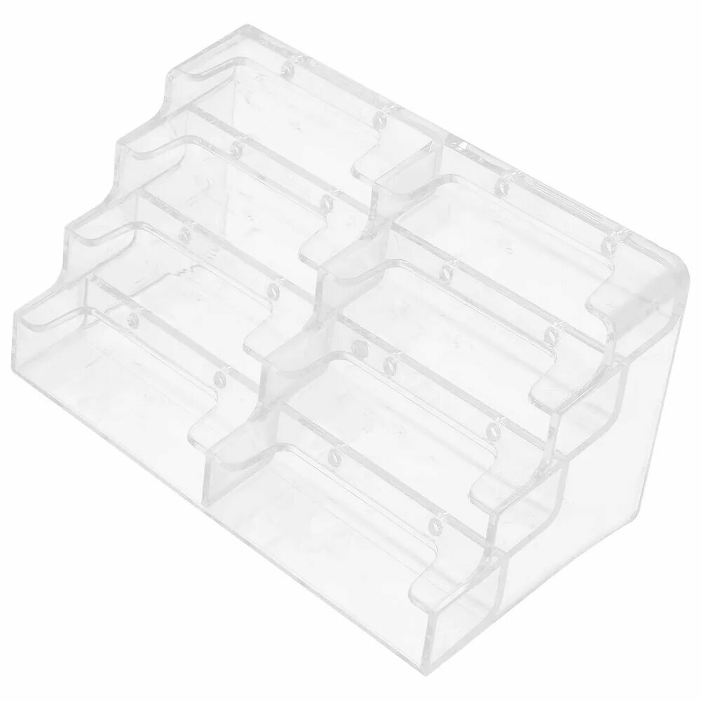 Акриловая Подставка Для Визиток, Многослойный Дизайн, Прозрачный Органайзер Для Настольного Использования В Офисе, 1 Шт