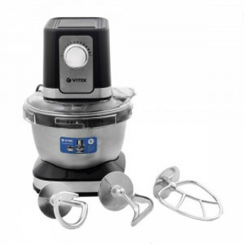 Кухонный процессор (миксер) 1000ВТ 12 СК нерж чаша 4.0Л 3 НАС венч Д/ВЗБ крюки Д/теста VITEK