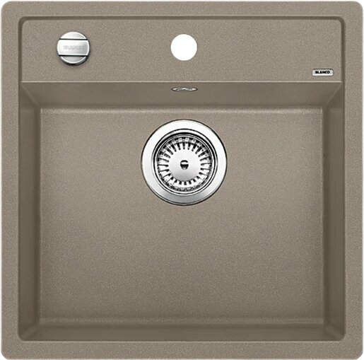Мойка кухонная Blanco Dalago 5 51x51, мойка для кухни, квадратная, под столешницу, серая, бежевая, матовая