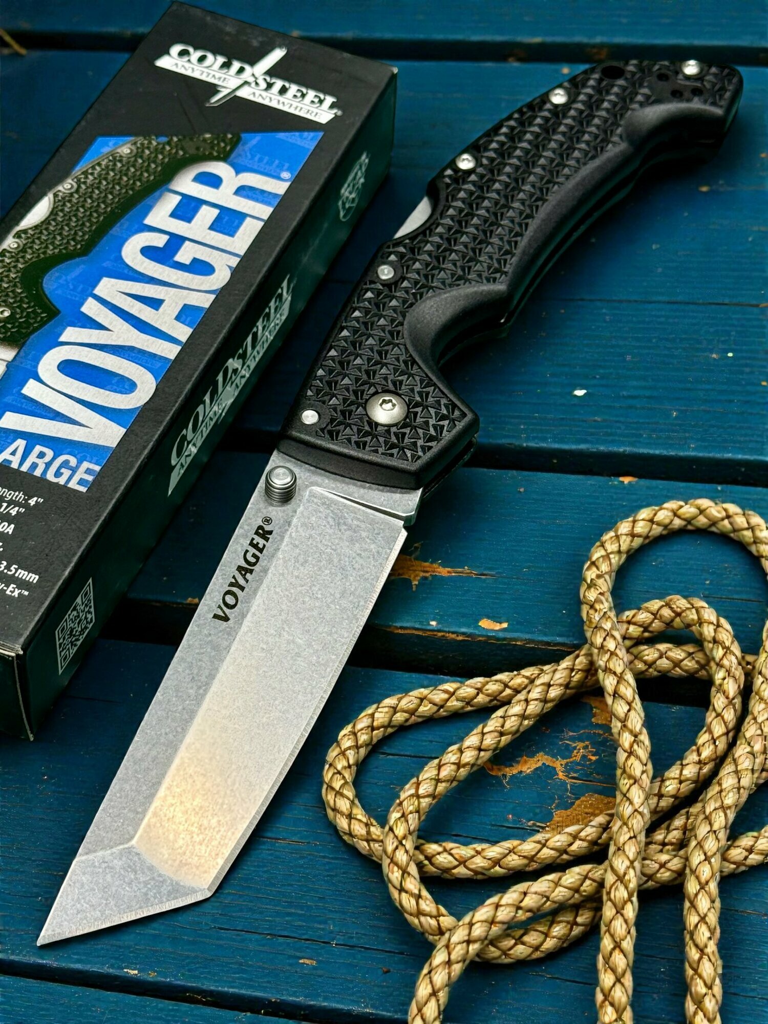 Нож складной Cold Steel CS29AT Voyager Large, AUS10A Tanto Blade