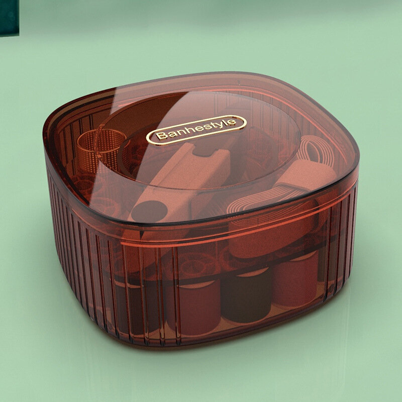 Легкая роскошь для дома, маленькая швейная коробка, набор для ручного шитья, портативное хранение для студентов, многофункциональный