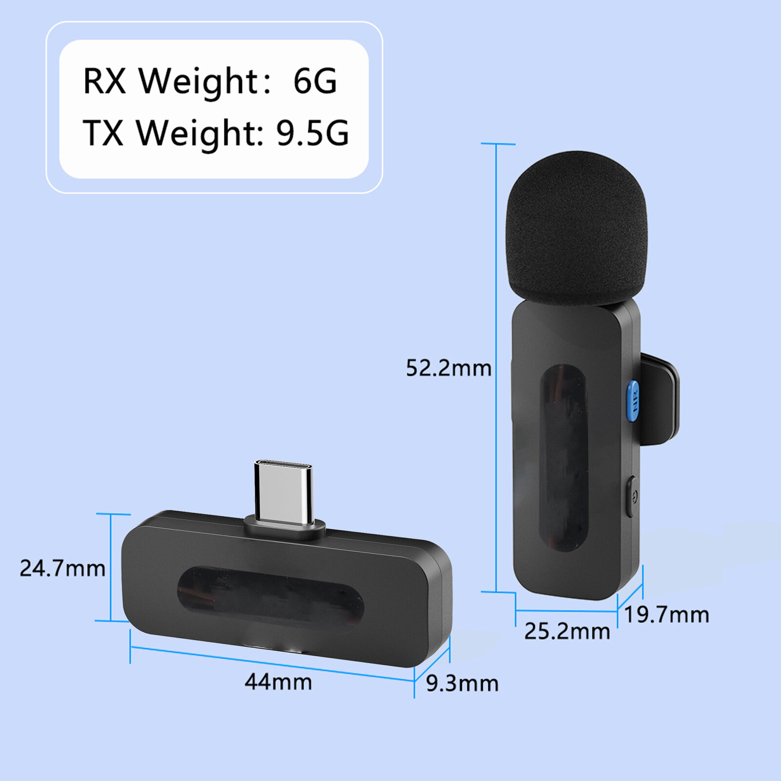 BOYA BY-V10 Беспроводная микрофонная система One-Trigger-One 2,4G Прикрепляемый телефонный микрофон Всенаправленный мини-нагрудный микрофон Автоматическое сопряжение Интеллектуальное шумоподавление За