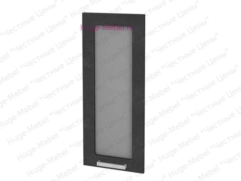 Кухонный фасад Ф-15 бетон графит (Бетон) Huge Mebel . Ширина 296 Высота 712. Кухонные фасады