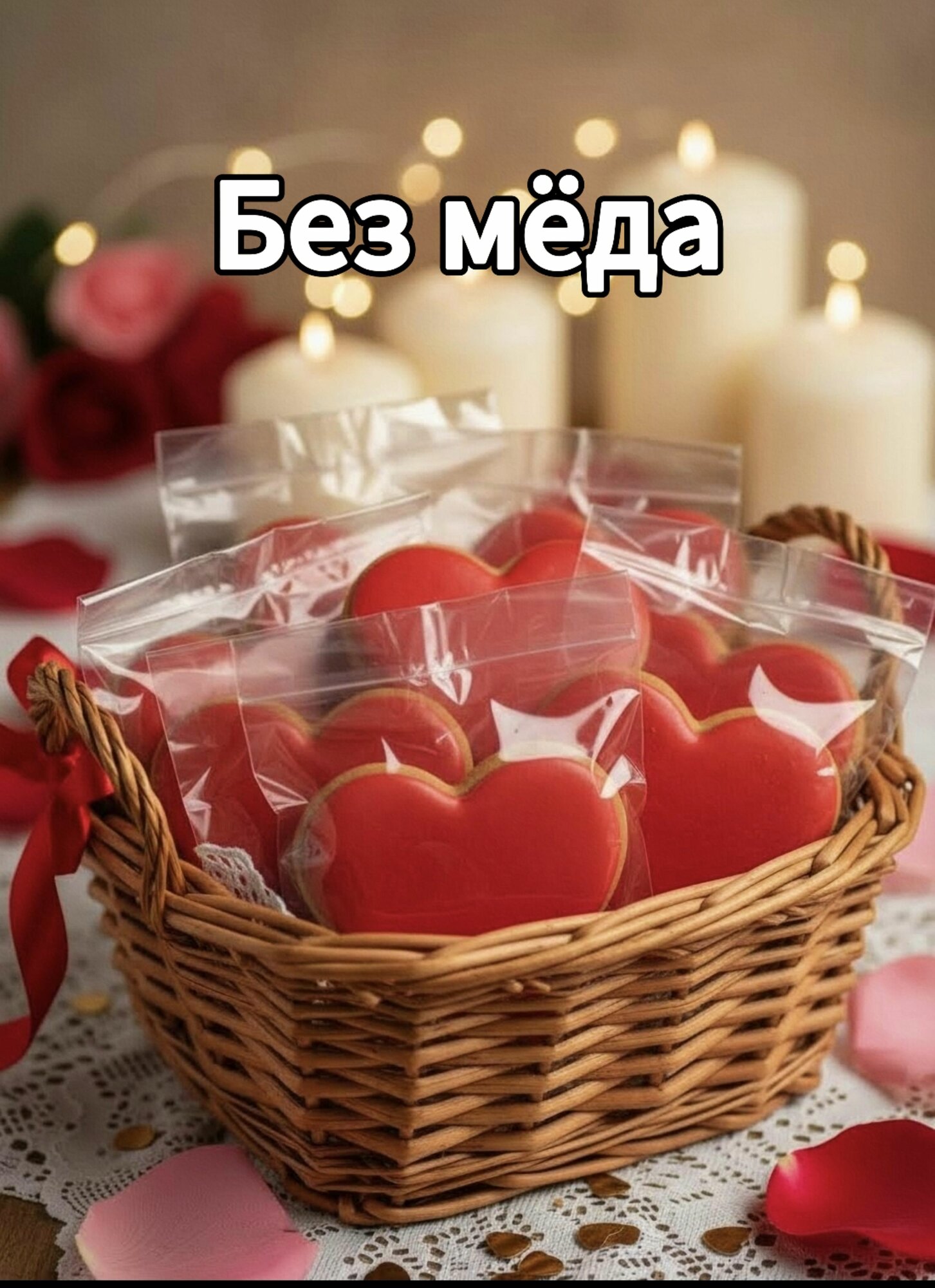 Имбирные пряники сердечки 10 штук, сладкое угощение в школу, в садик, на свадьбу.