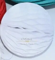 Бумажные помпоны для декора Белый, 15cm, White