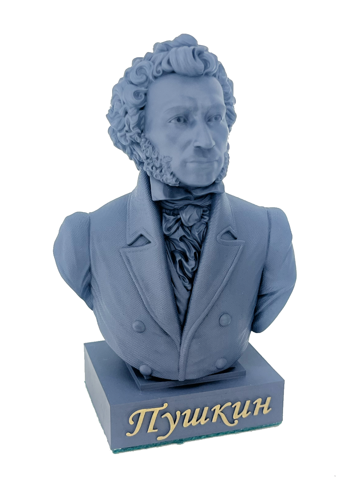 Пушкин Бюст: Высочайшая детализация. Материал: полимер, акрил, сукно.