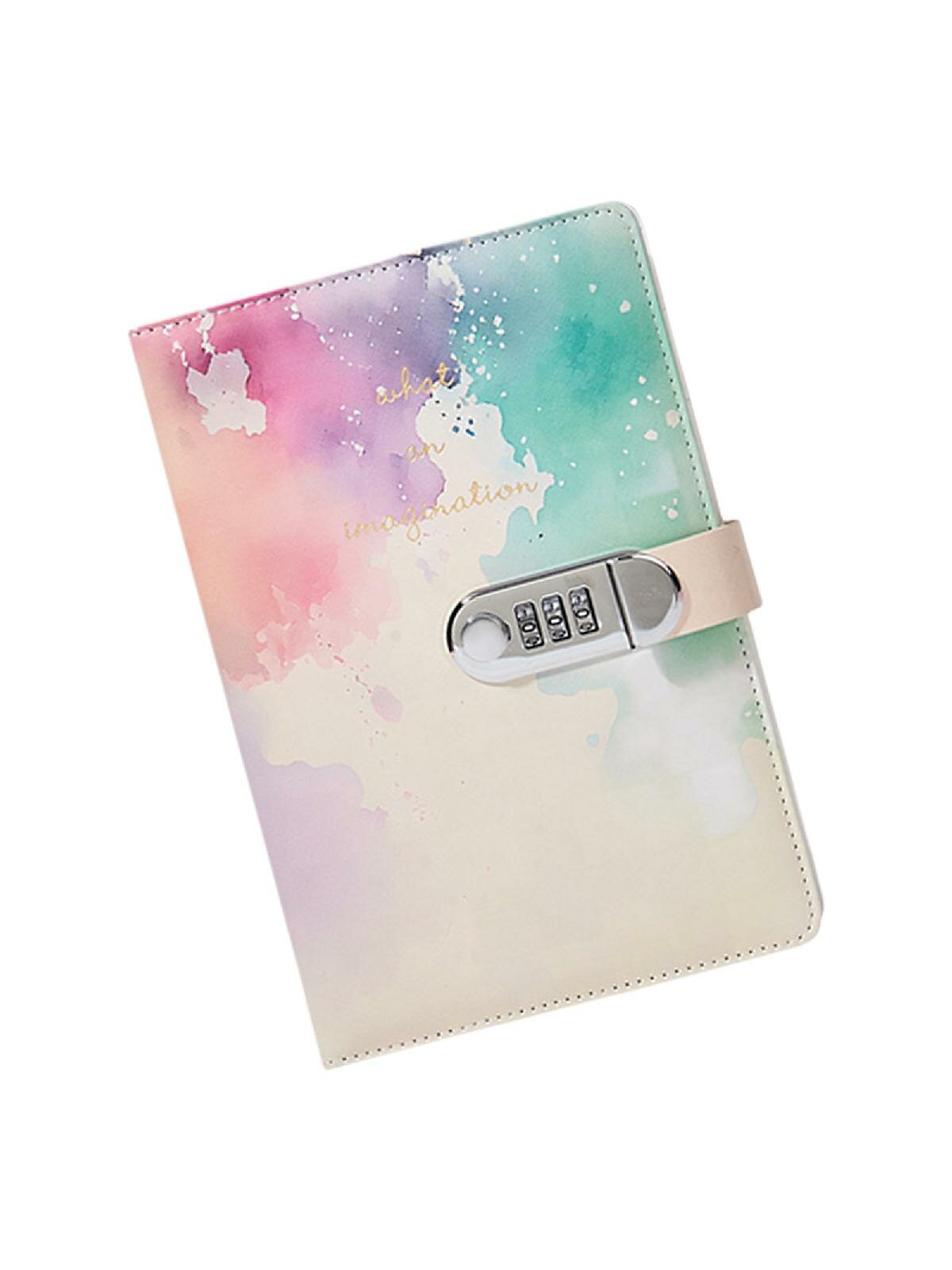 Кожаный блокнот-путешественник с кодовым замком для ведения дневника 145x215 мм