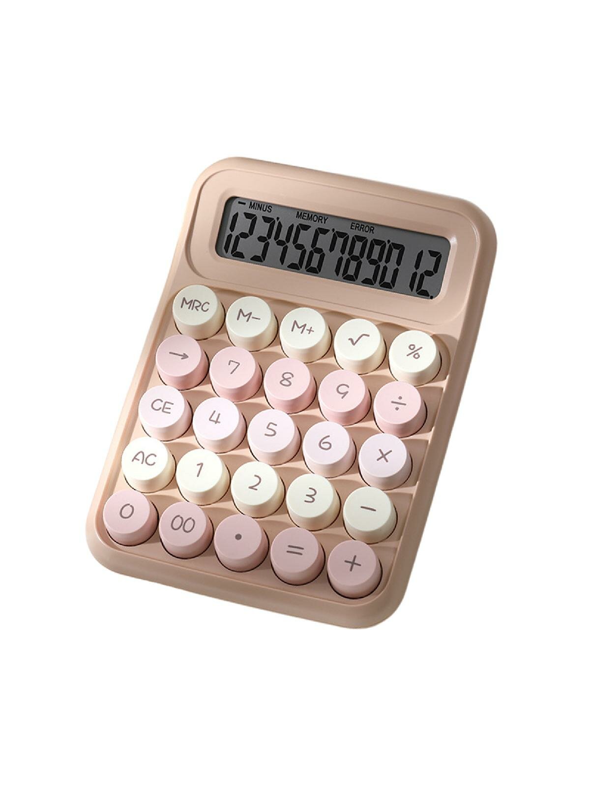 Красочный механический калькулятор с 12-значным офисным калькулятором для офиса