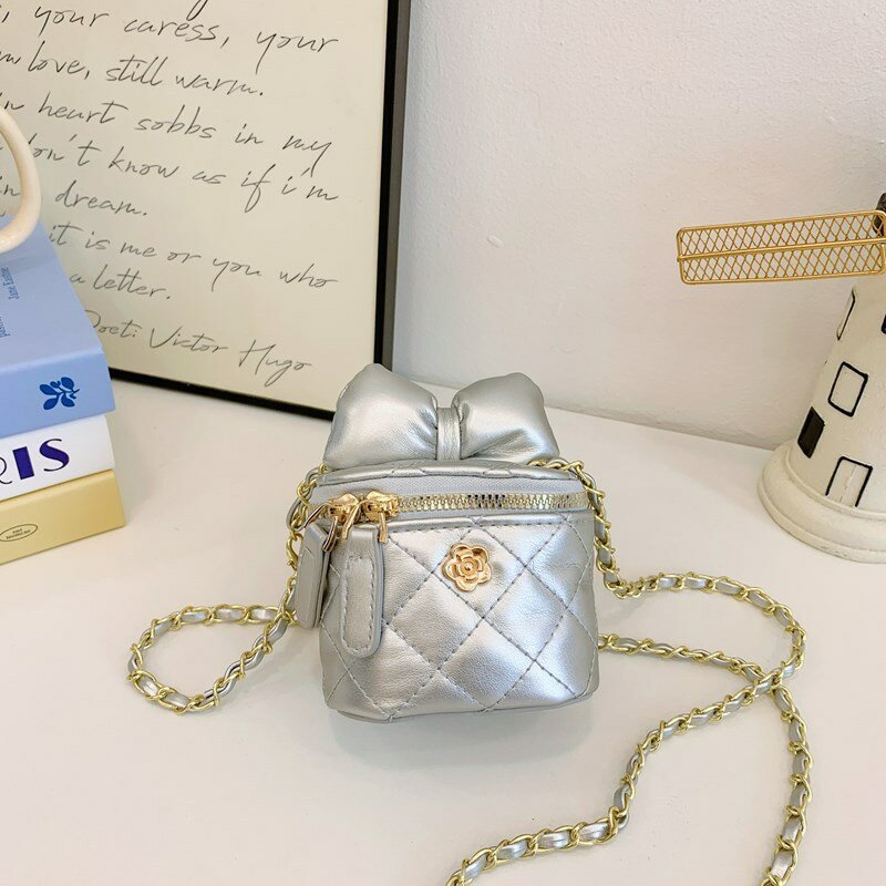 Новая детская сумка через плечо, стильная корейская версия, золотой шар, камелия, мини-сумка для родителей и детей, маленькая коробка для девочек