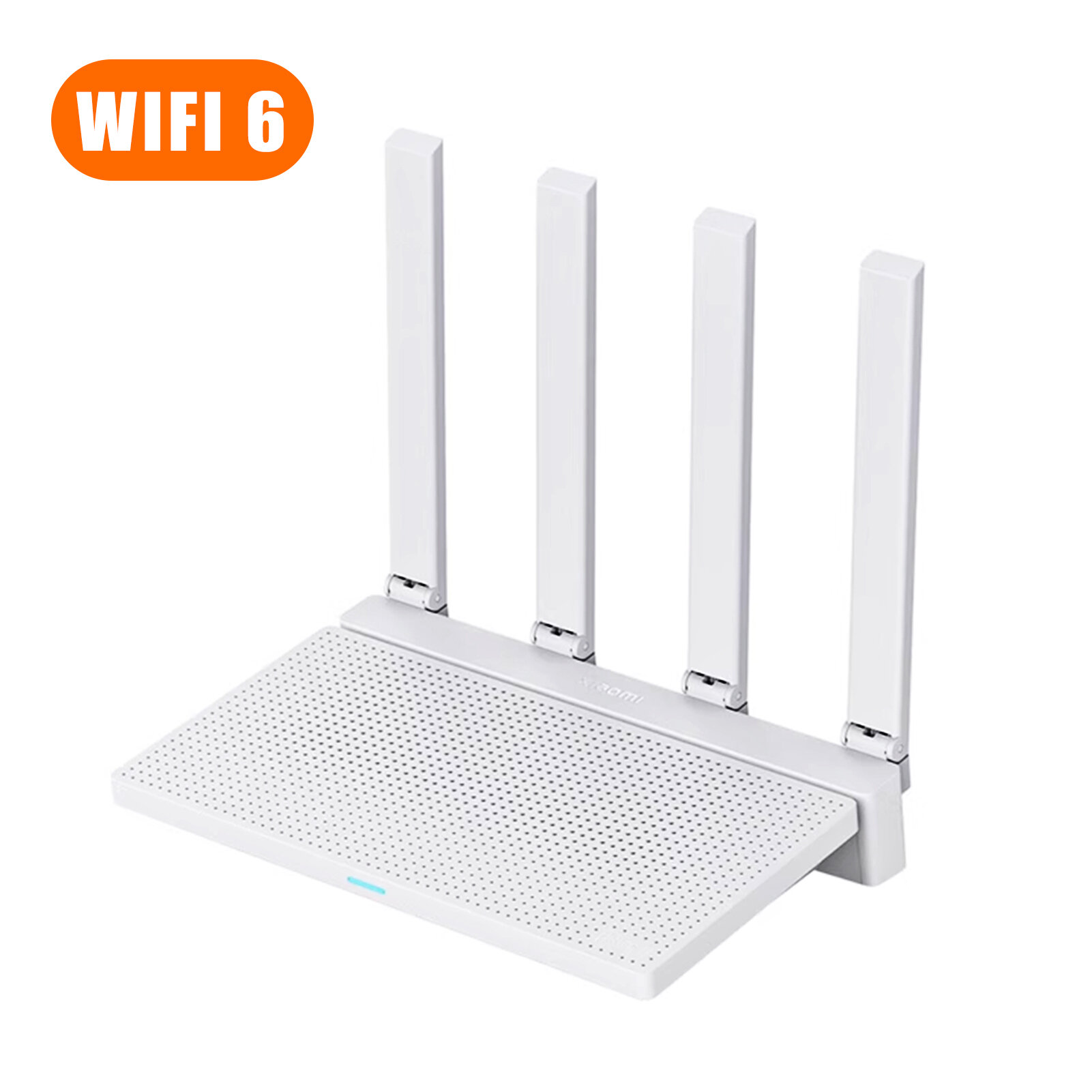 Маршрутизатор Wi-Fi 6 белый AC220V Mediatek Filoic 820 1.3Hz 2.4 2X2 5 2X2 IEEE 802.11ax 574Mbps 2402Mbps 4 порта 10/100/1000M WAN/LAN 13 каналов 2.4Hz 16 каналов 5Hz 11b 11a/ 11n 11ac 11ax MiWiFi ROM WPA PSK WPA2 PSK WPA3 SAE 22.5*17.2*20.9cm