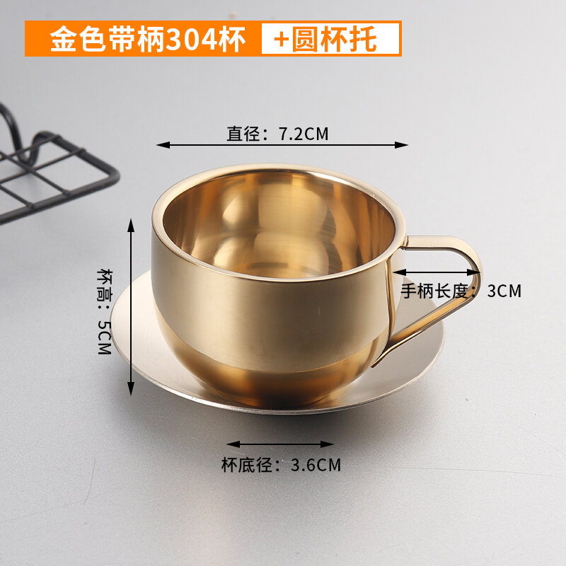 Мини 2 чашки для чая, детская чашка, чашка для воды с двойным слоем, две чашки с ручкой из нержавеющей стали 304, маленькая винная чашка с термоизоляцией