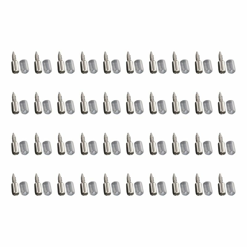 (1 компл.) Опоры для полок (полкодержатели) с резиновыми прокладками, 40 шт.