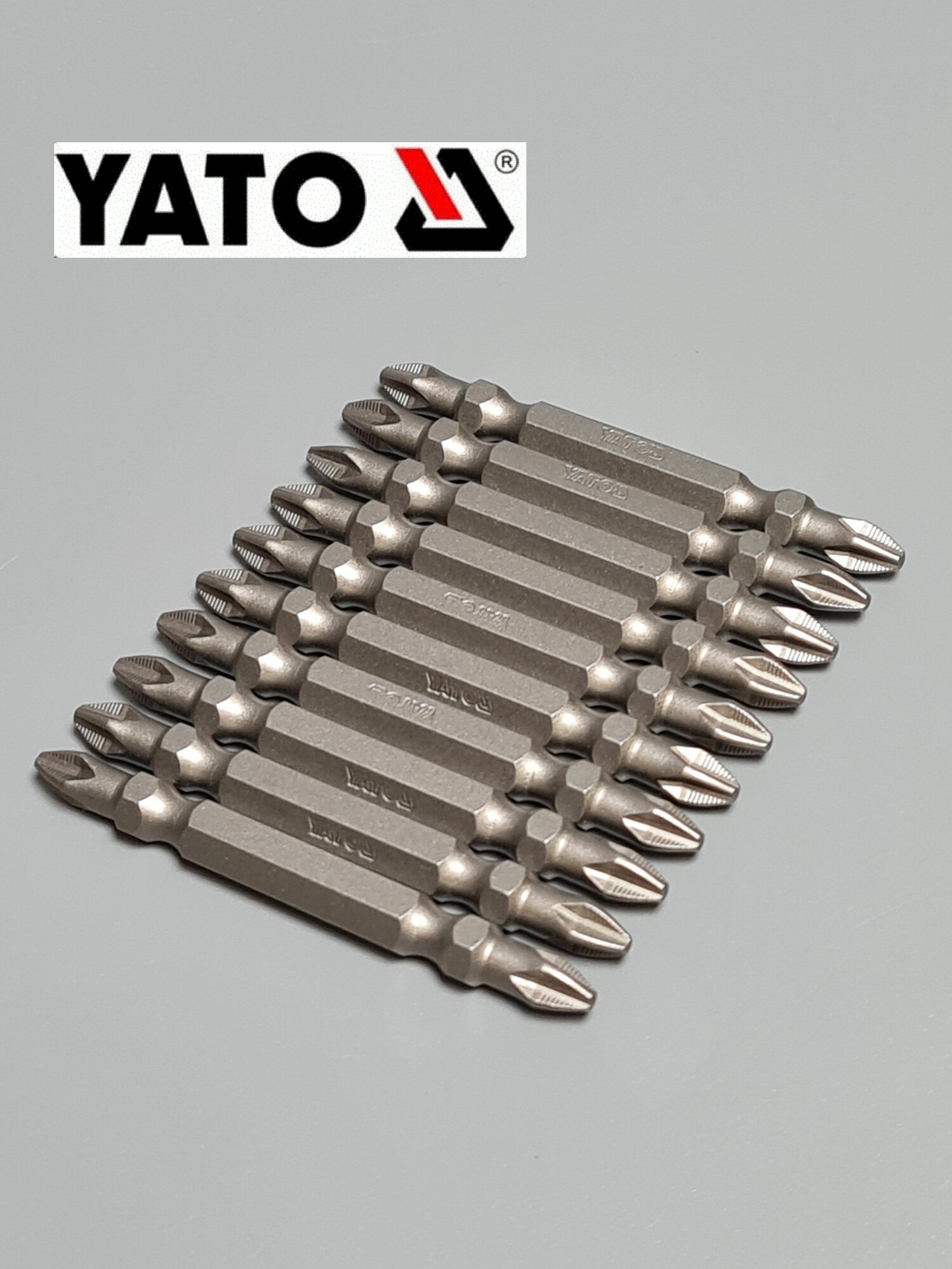 Набор двухсторонних бит PH2x65 мм 10 штук YATO YT-04812