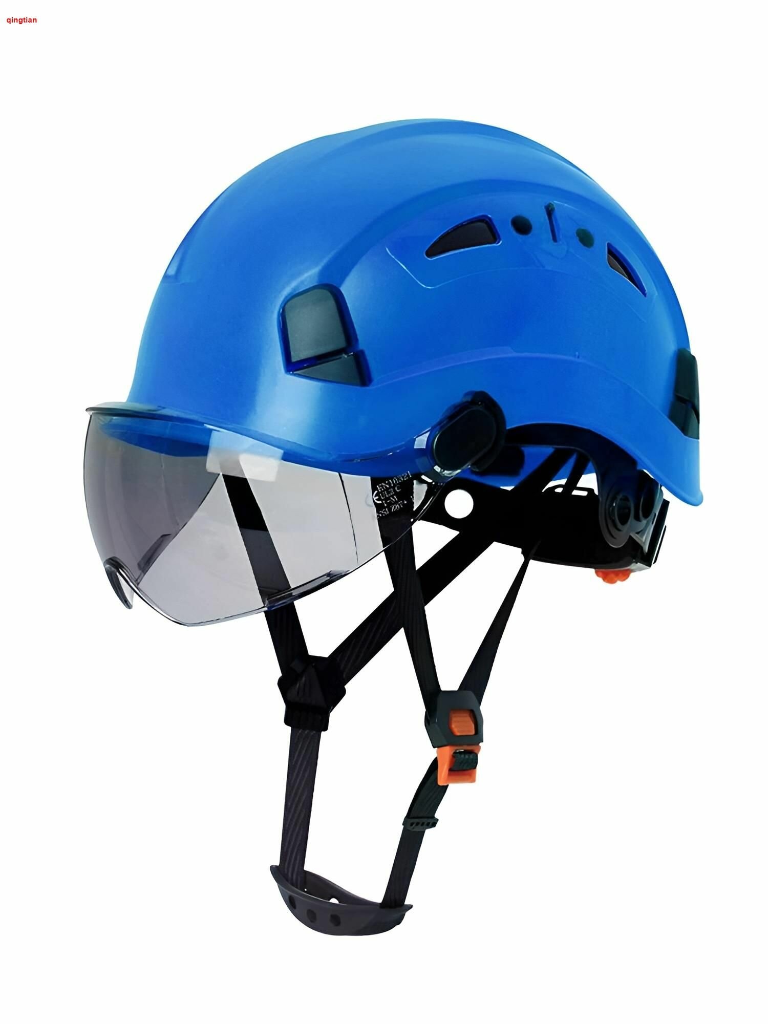 Строительная каска (защитный шлем) с регулируемыми солнцезащитными очками