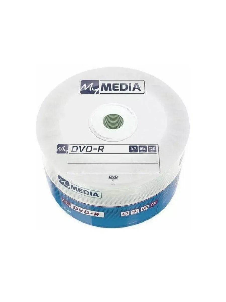 Диски DVD-R 4.7Gb 16x Pack wrap (50шт) (69200)