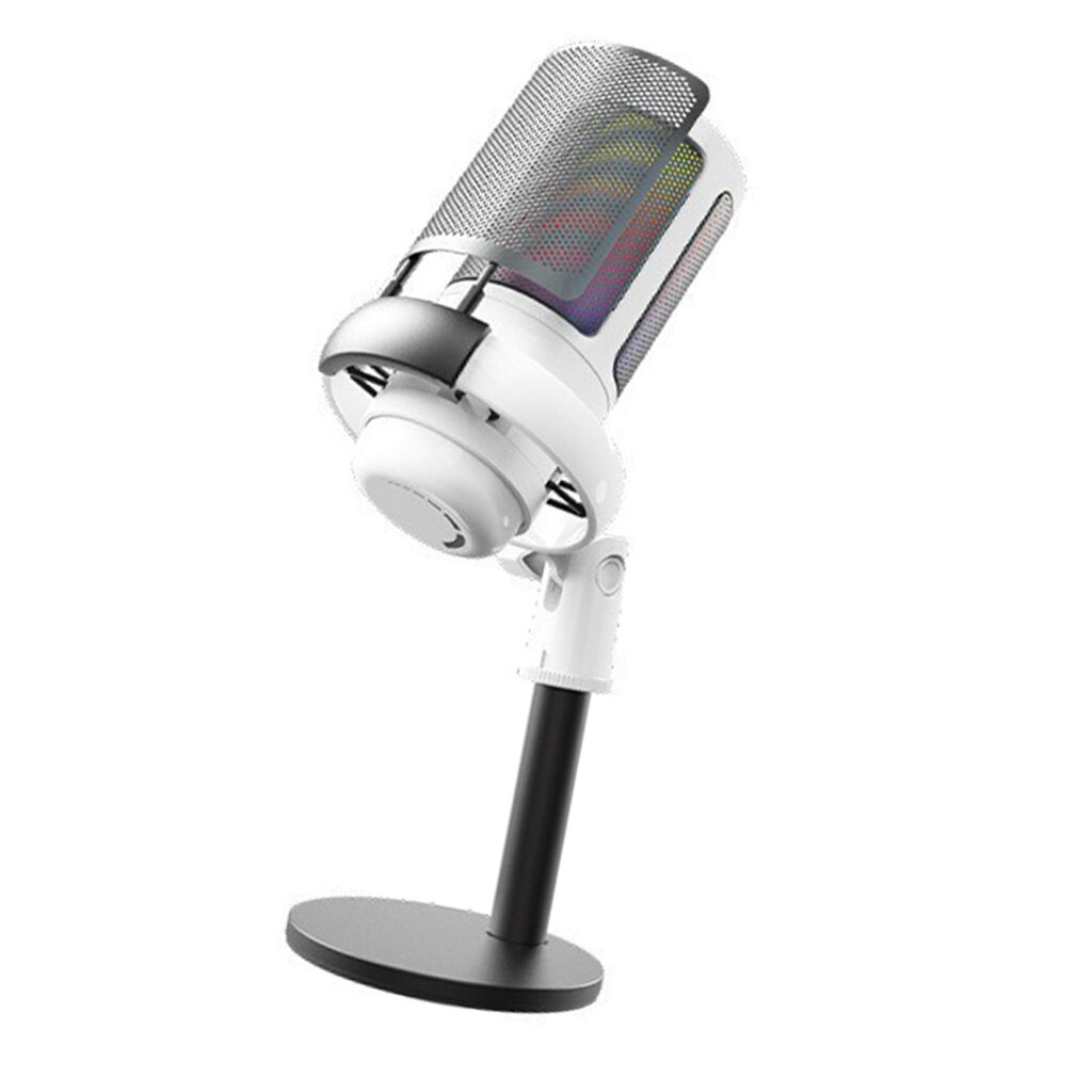 Игровой микрофон USB-комплект микрофонов для записи компьютера-белый
