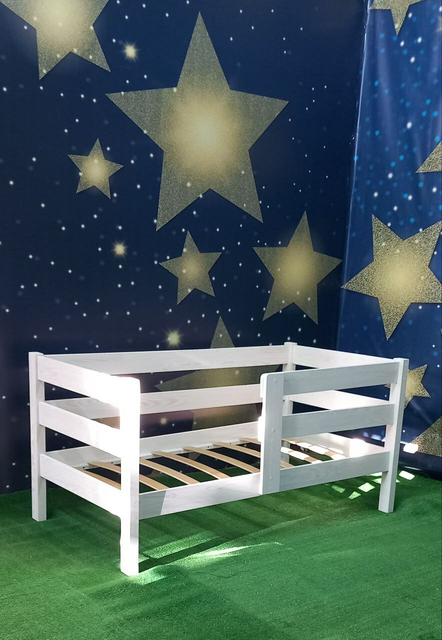 Кроватка Софа 180*90, Античный белый, из натурального дерева