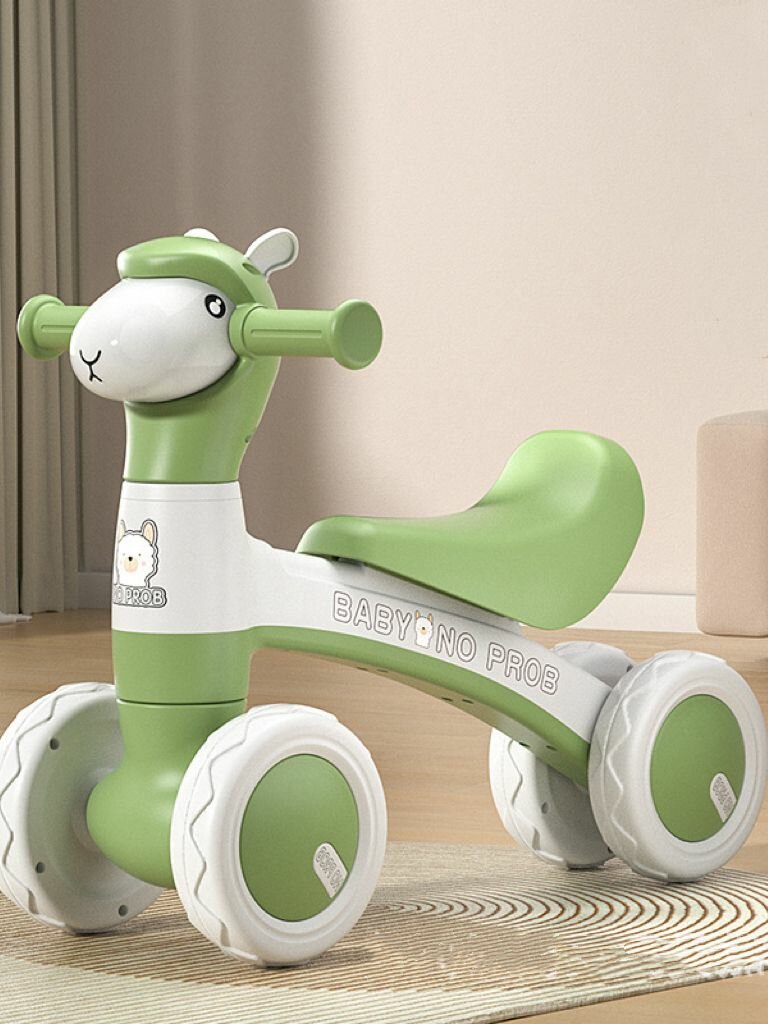 Детский четырехколесный беговел обучающая ходьбе машина