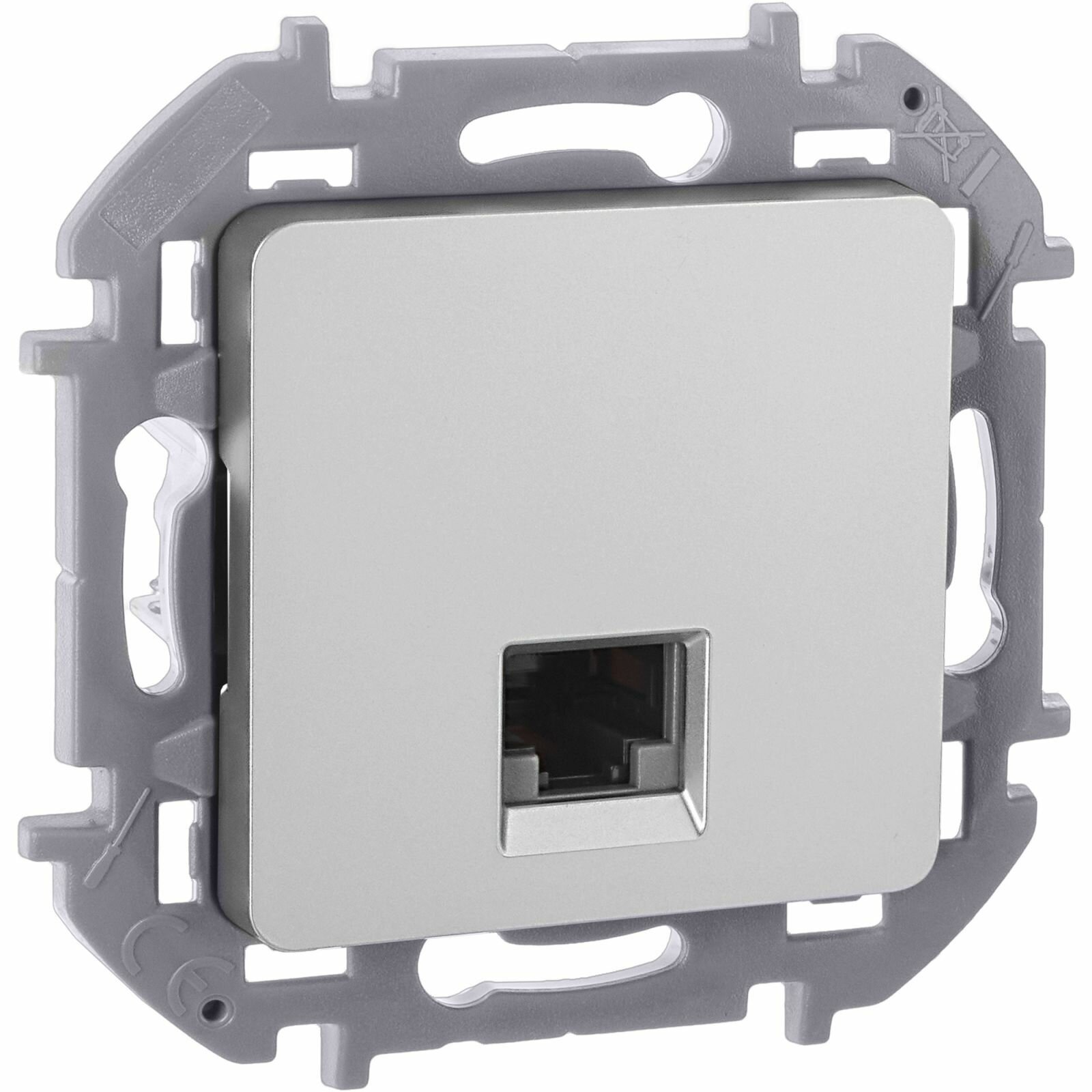 Розетка IEK компьютерная, RJ45, категория 6, UTP, алюминий
