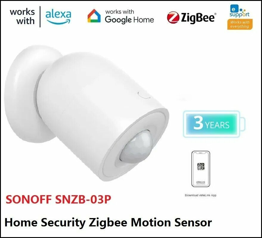 Бестселлер Zigbee Sonoff SNZB 03P, датчик движения