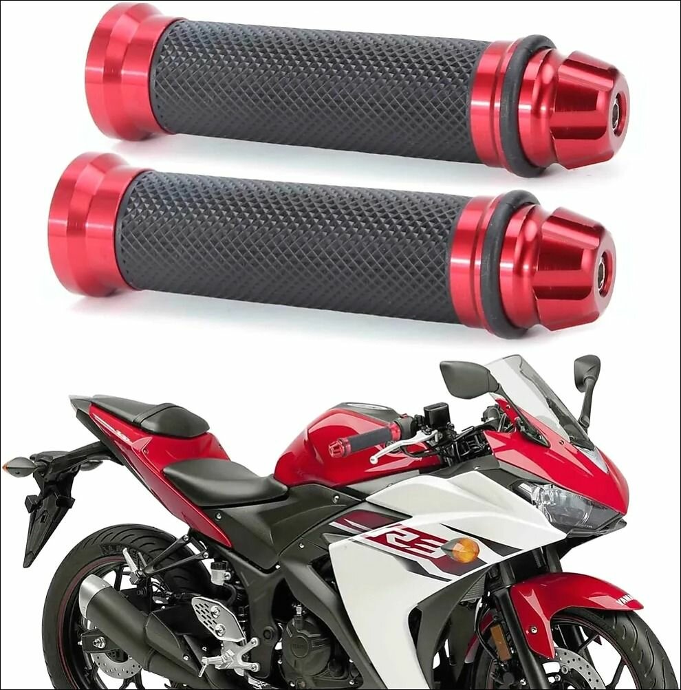 Грипсы для мотоцикла с грузиками на скутер на мопед альфа, дельта, racer