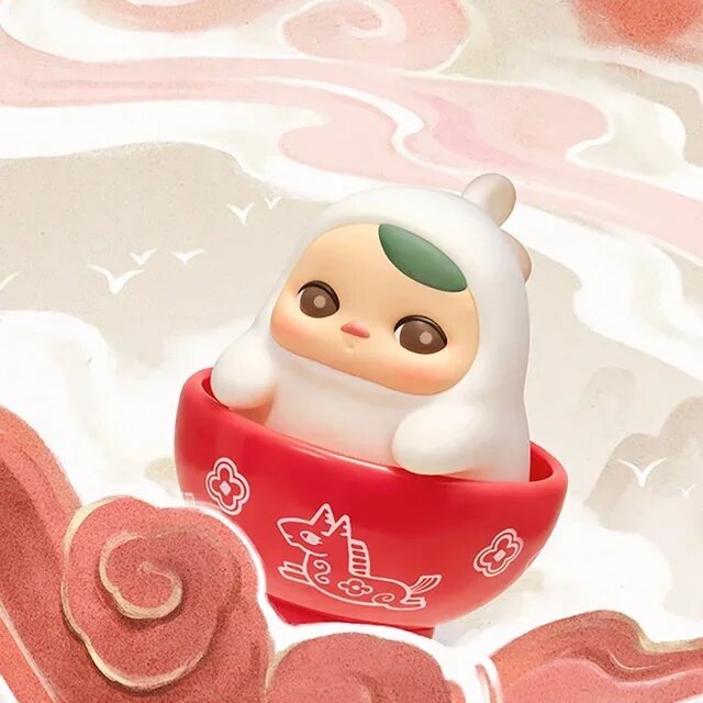 Набор POP MART Golden Horse Series Mystery Blind Box - оригинальный набор для угадывания, елочная игрушка, статуэтка, предмет домашнего декора, настольная модель куклы.