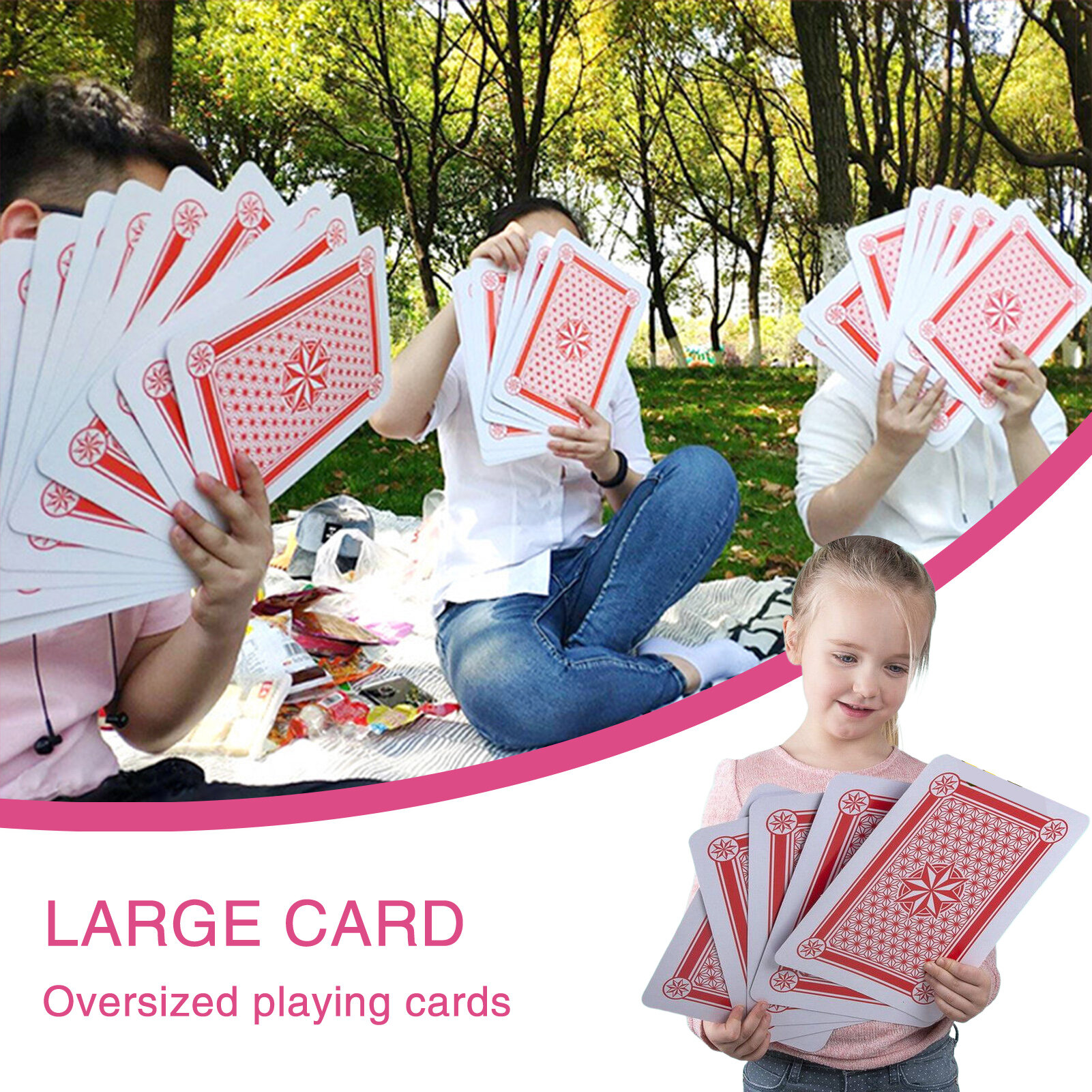 Большие игральные карты размером A4 для свадебных мероприятий, увеличенные в 4 раза