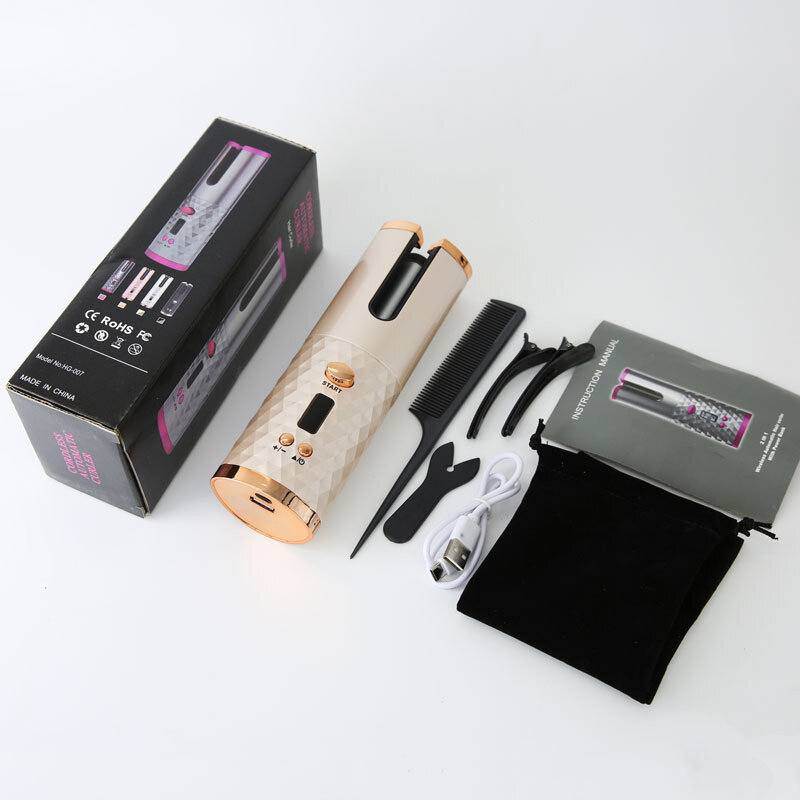 USB-щипцы для завивки/беспроводные щипцы для завивки, перезаряжаемые, популярные автоматические щипцы для завивки, подарок для ленивого завивки