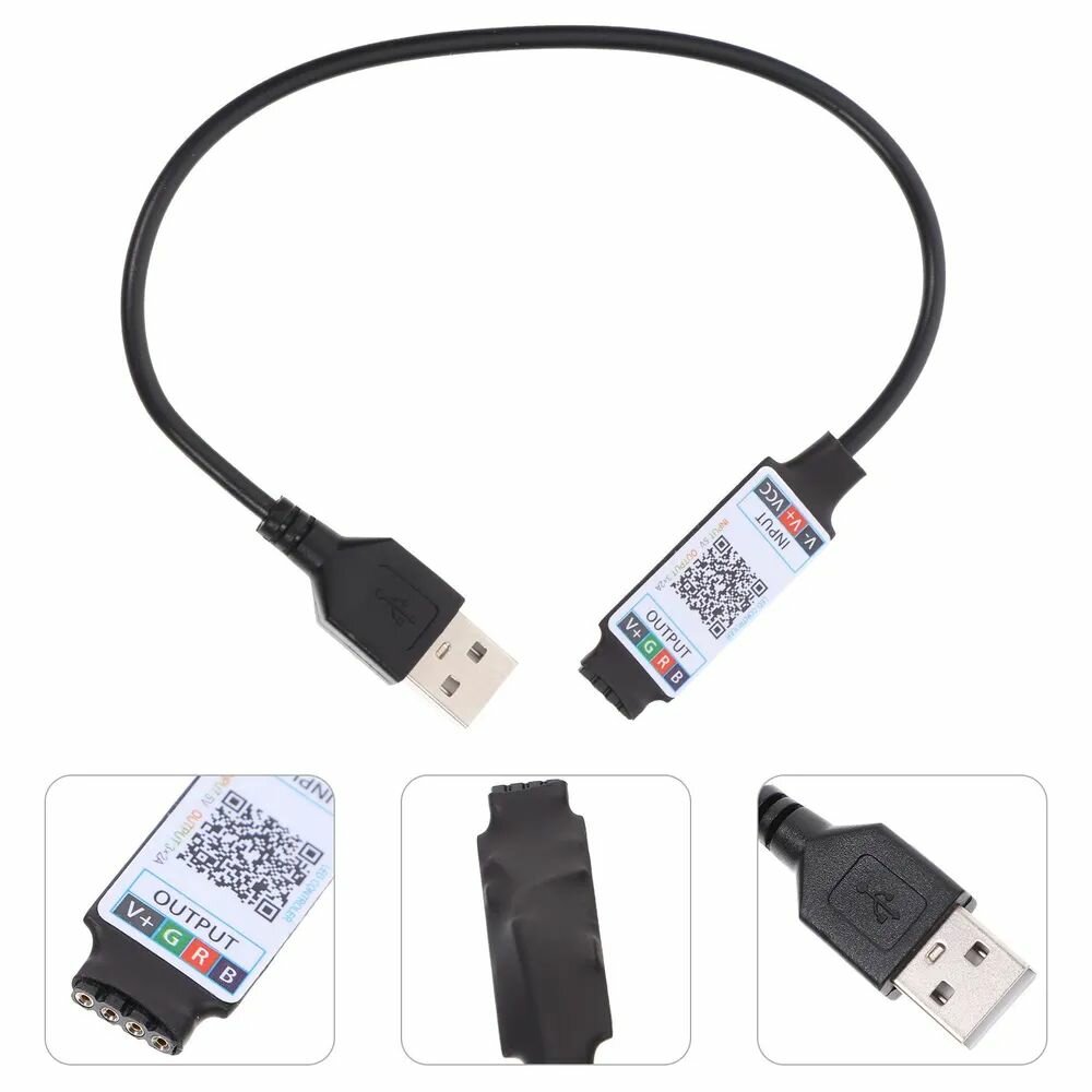 Многоцветный RGB Пульт Управления Светодиодной Лентой Через USB 53X1 5CM