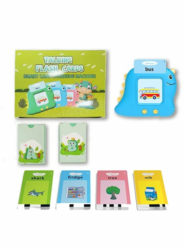 Русско-Английский Детский Планшет, 112 Обучающих Карточек, Звуковые Карточки, Перезаряжаемый, Для Детей 3-6 лет