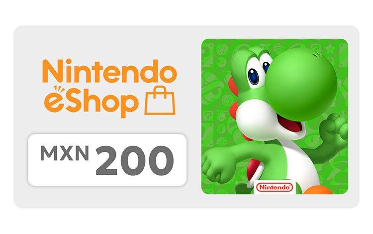 Карта оплаты Nintendo eShop 200 MXN Mexico (Nintendo eShop (MX); Nintendo Switch; Регион активации Мексика)