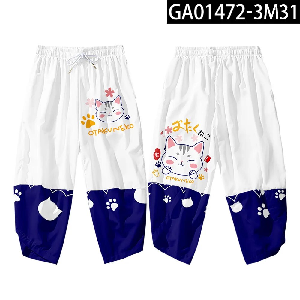 Женские кимоно штаны bebovizi с принтом Shiba Inu 4XL, GA01472-3M31