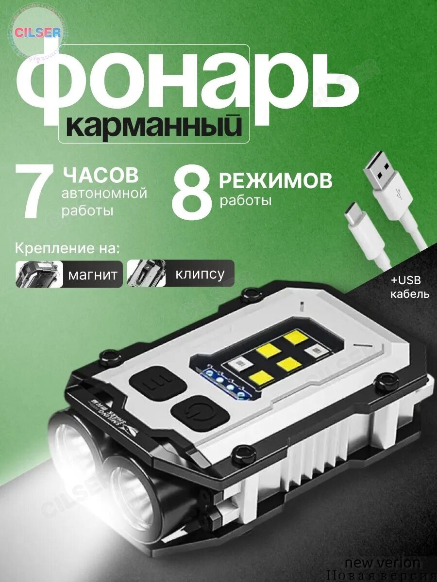 Карманный фонарик сверхъяркий