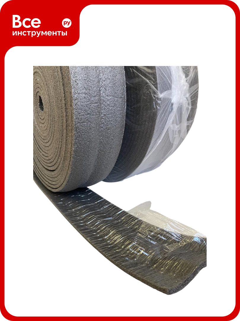 Демпферная лента для бетонных полов самоклеящаяся мегафол 200мм. х10мм, 25п. м, шт, 31072031