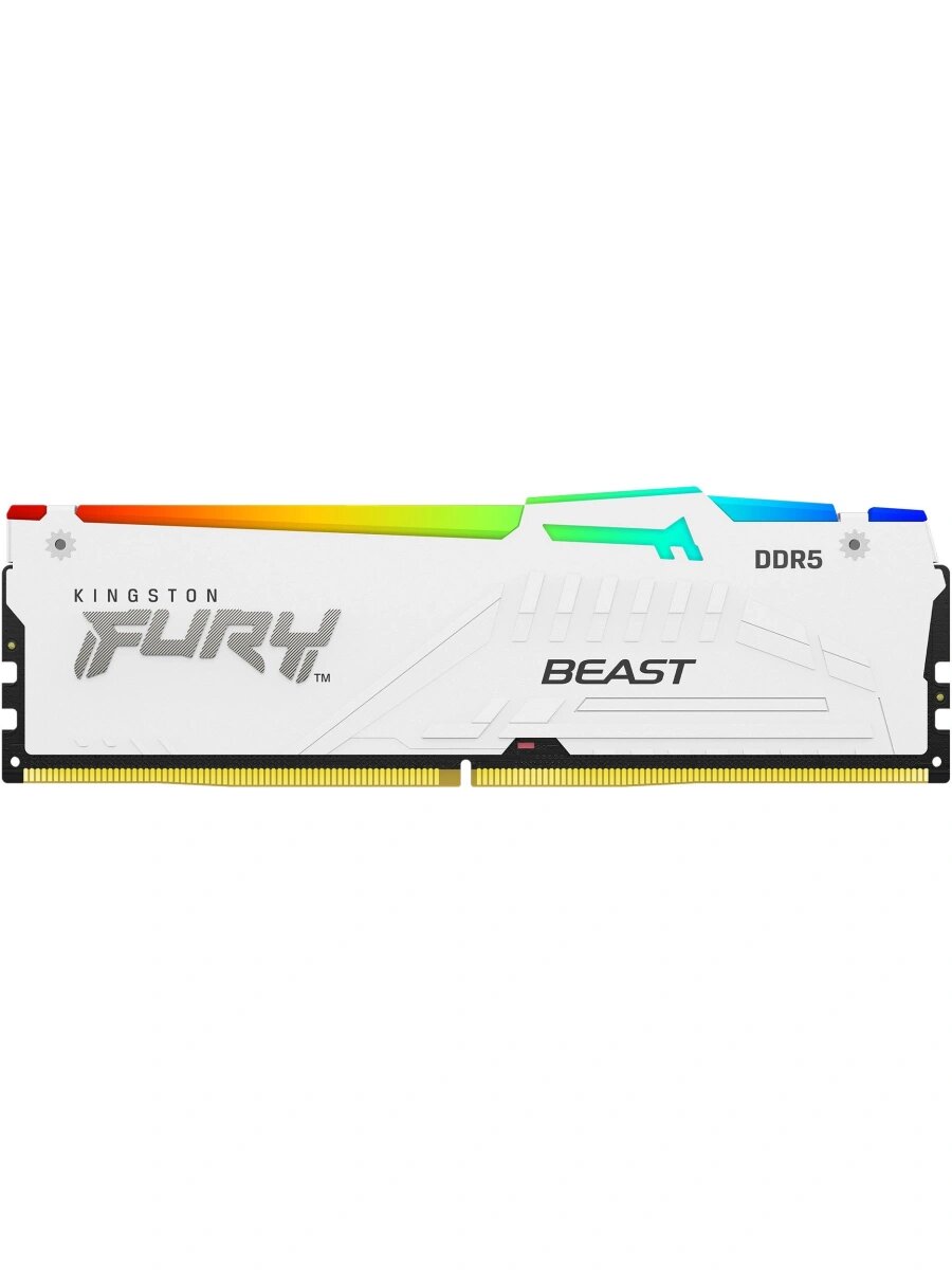 Память DDR5 16GB 6400MHz Kingston KF564C32BWEA-16 Fury Beast RGB RTL Gaming PC5-51200 CL32 DIMM 288-pin 1.4В dual rank с