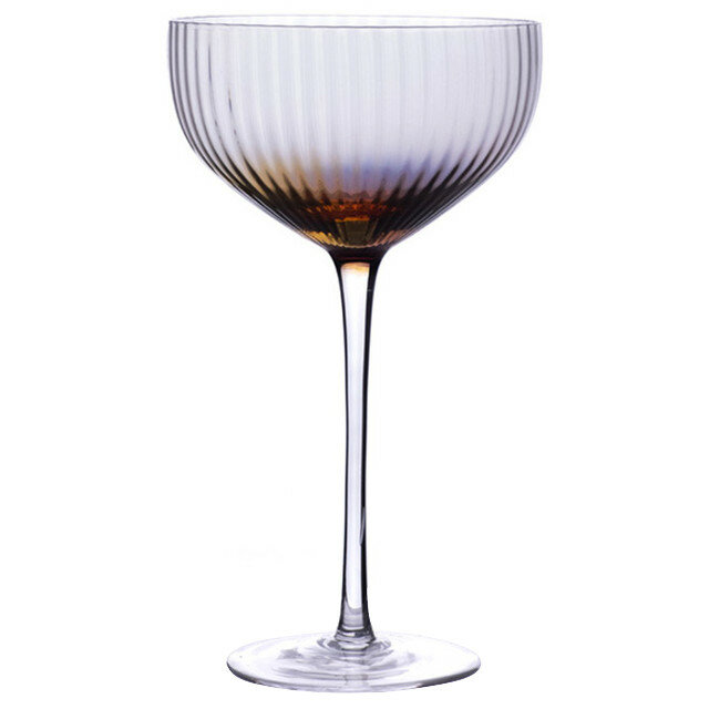 Бокал для шампанского KORALL "Rainbow", на ножке, стекло, 370 мл